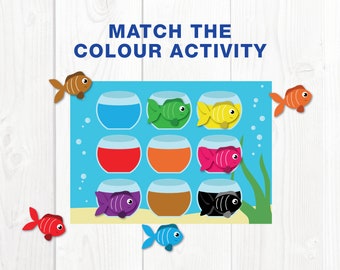Preschool Count and Match Activity Sheet - Etsy