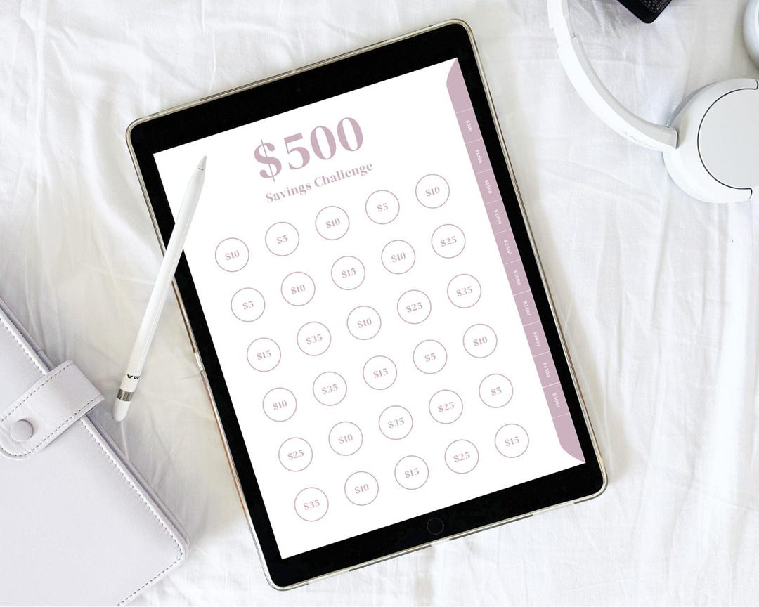 Digital Savings Challenge Planner | Hyperlinked PDF for Goodnotes ...