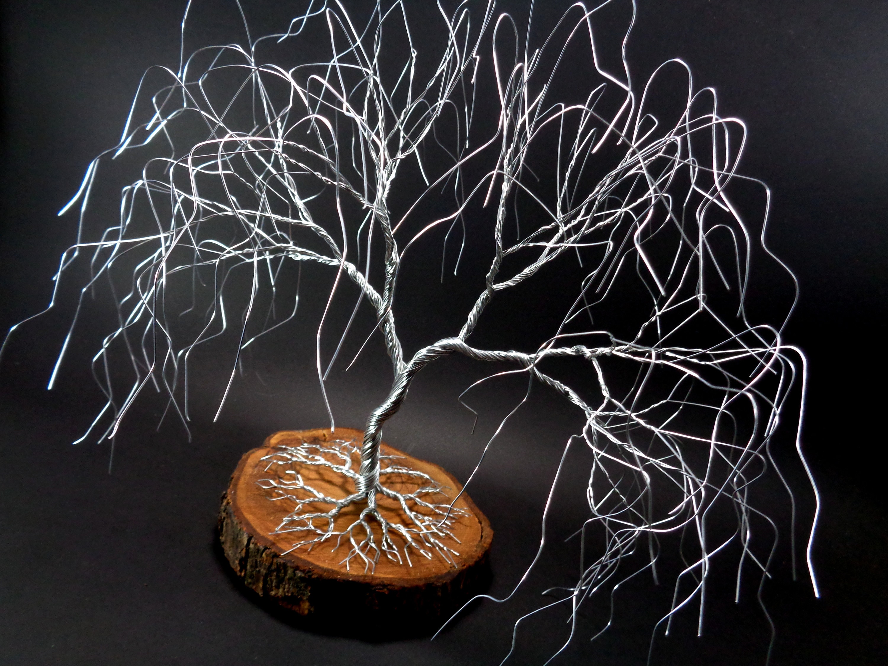 Weeping Willow Wire Tree Sculpture Metal Tree of Life - Etsy