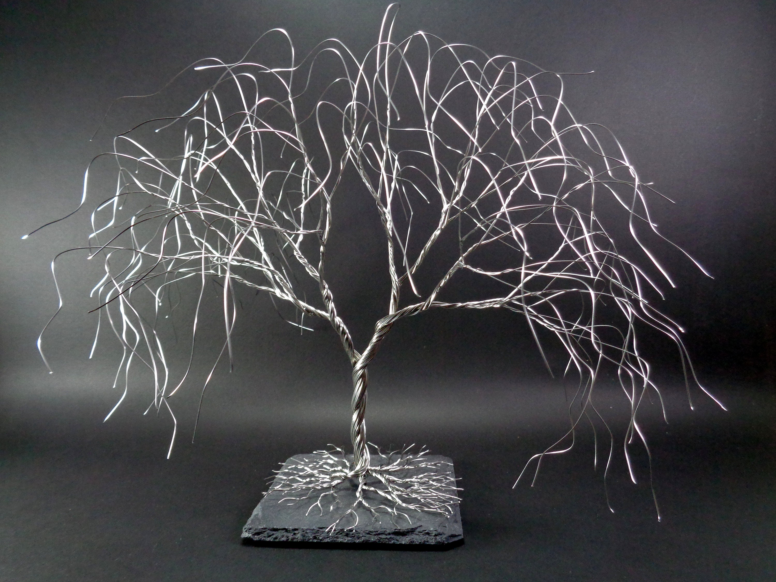Weeping Willow Wire Tree, Wire Bonsai Tree, Tree of Life, Wire Art ...