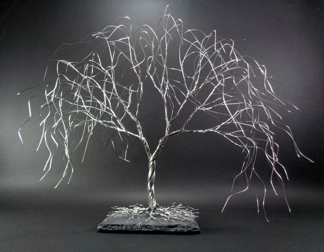Weeping Willow Wire Tree, Wire Bonsai Tree, Tree of Life, Wire Art ...