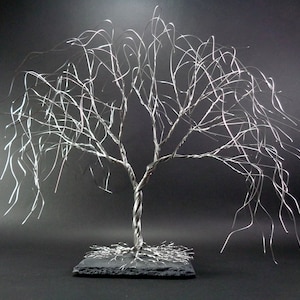 Weeping Willow Wire Tree, Wire Bonsai Tree, Tree of Life, Wire Art ...