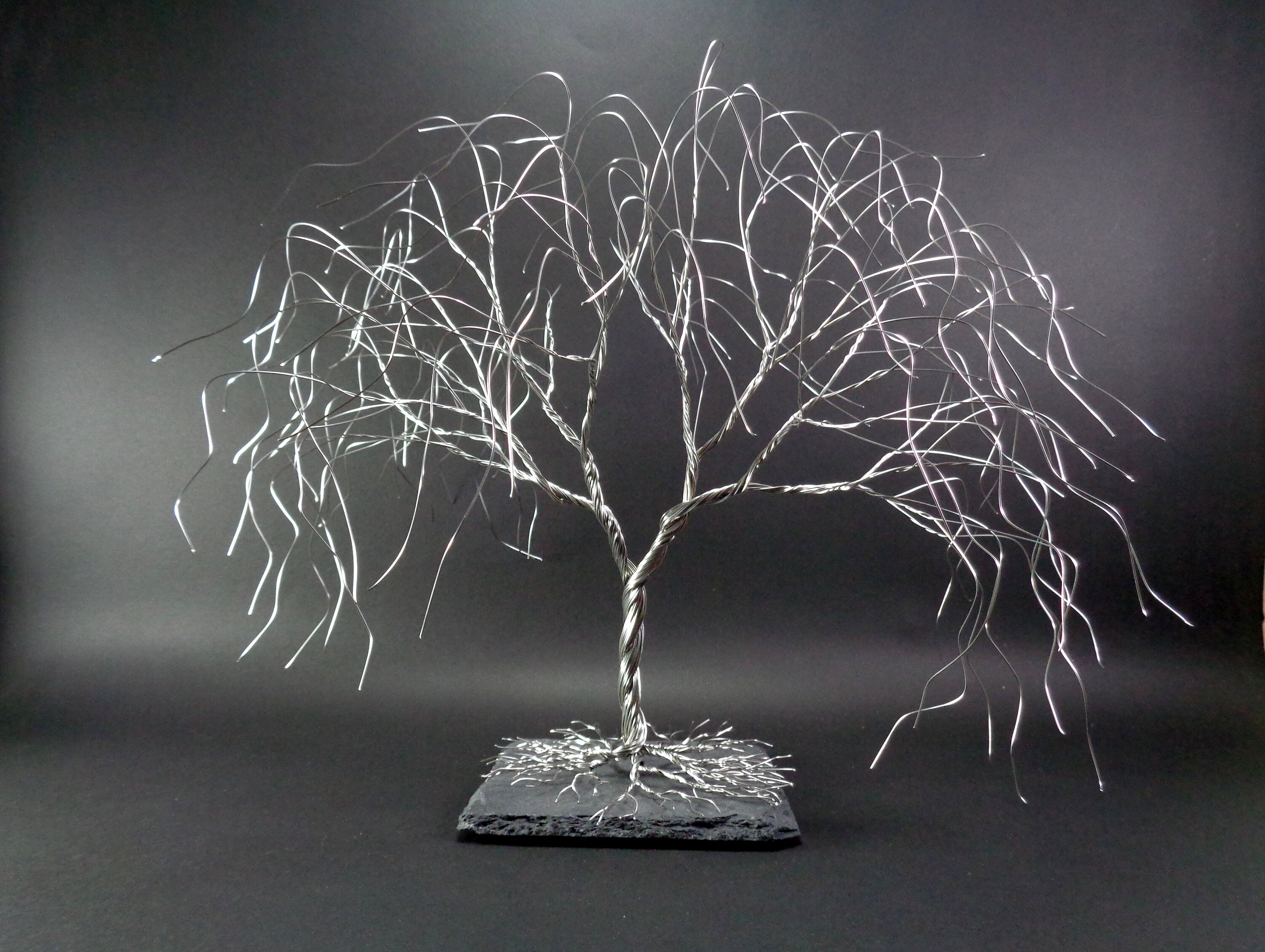 Weeping Willow Wire Tree, Wire Bonsai Tree, Tree of Life, Wire Art ...