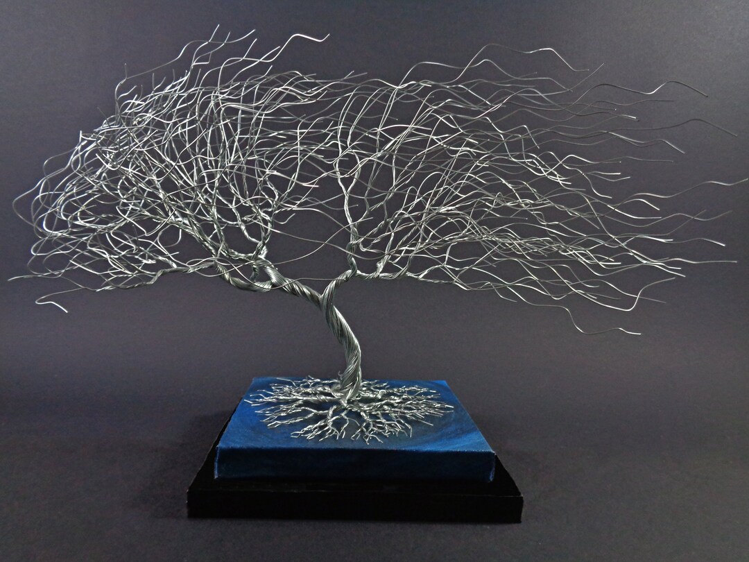 Wire Tree Sculpture, Anniversary Gift, Expressionist Sculpture ...