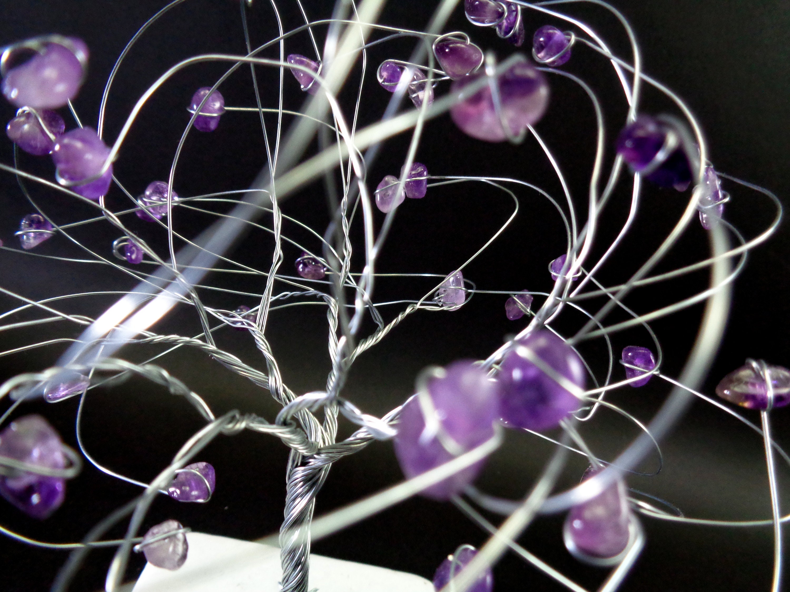 Amethyst Crystal Tree Tree of Life Amethyst Wire Tree - Etsy