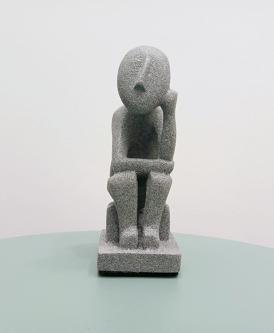 Bonded Alabaster Thinker Statue: Modern Greek Art Figurine - Etsy UK