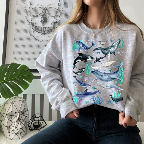 Whale Sweater - Etsy