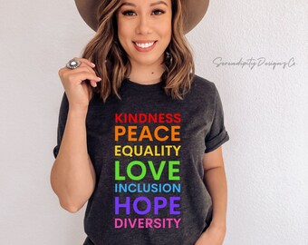 Gay Pride Shirt, LGBTQ Shirt, Rainbow, LGBT Pride, Gay Pride Clothing ...