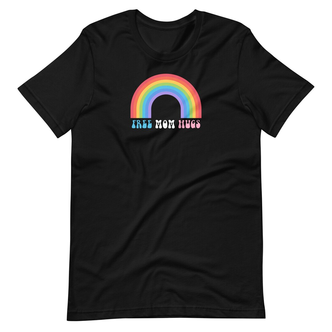 Free Mom Hugs Graphic Tee, Pride Tshirt, Protect Trans Kids, LGBTQ ...