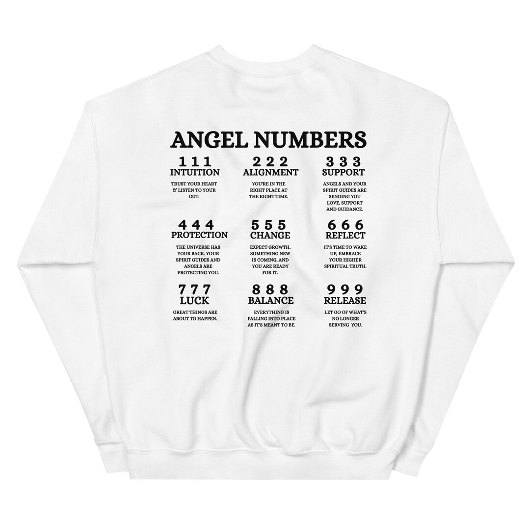 Angel Numbers Hoodies and Sweaters, Crewneck Sweatshirt, Dear Person ...