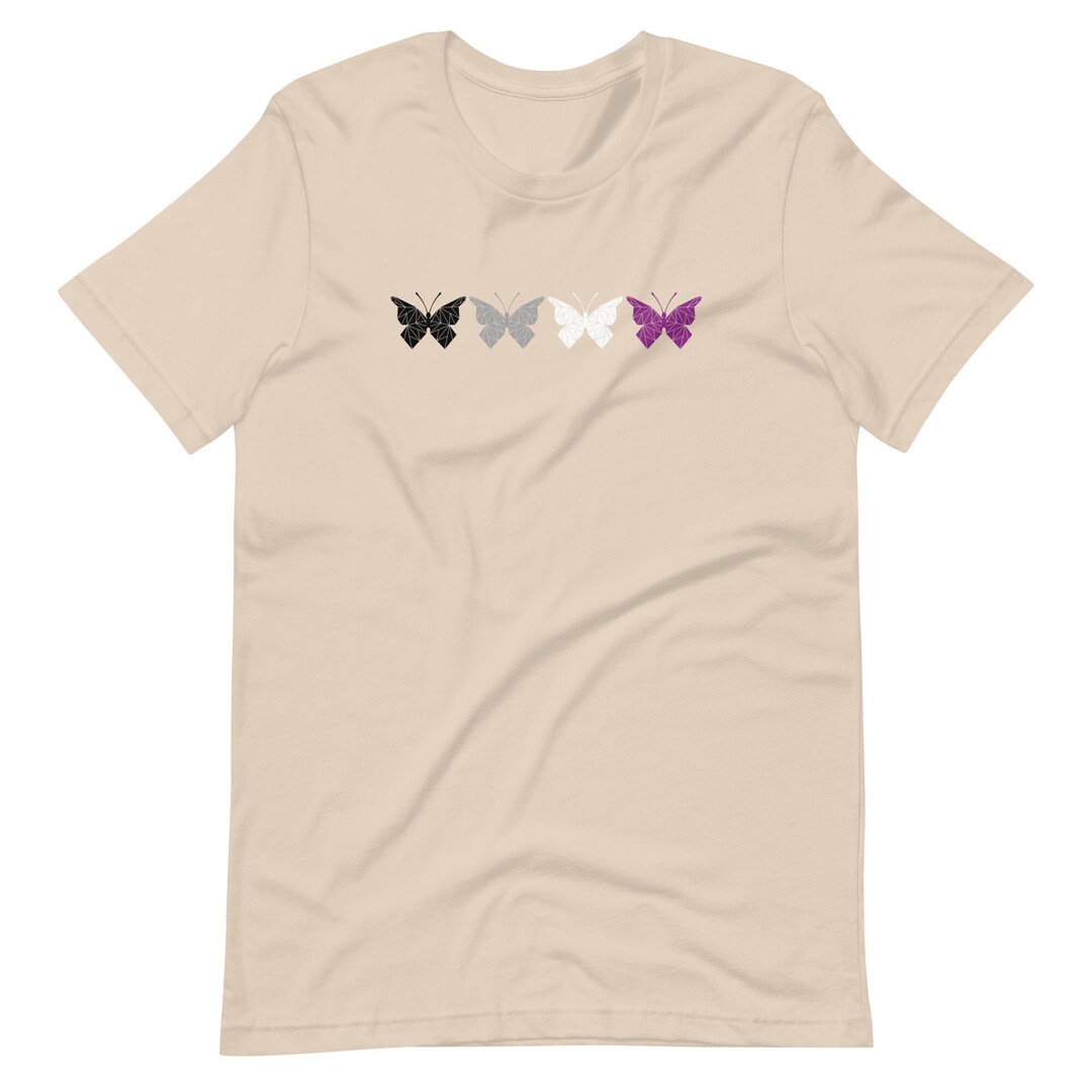 Asexual Shirt, Subtle Asexual, Pride Butterfly,queer Owned Business ...