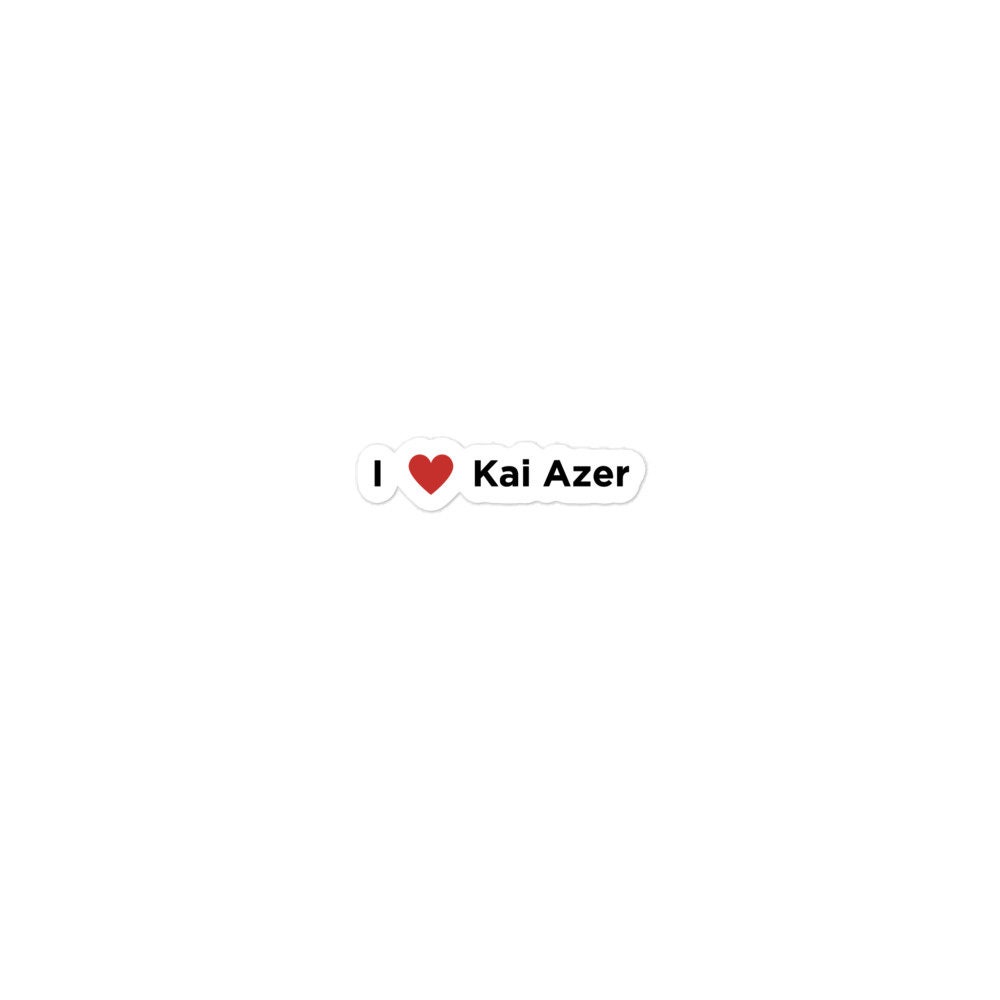 I Love Kai Azer Sticker - Etsy