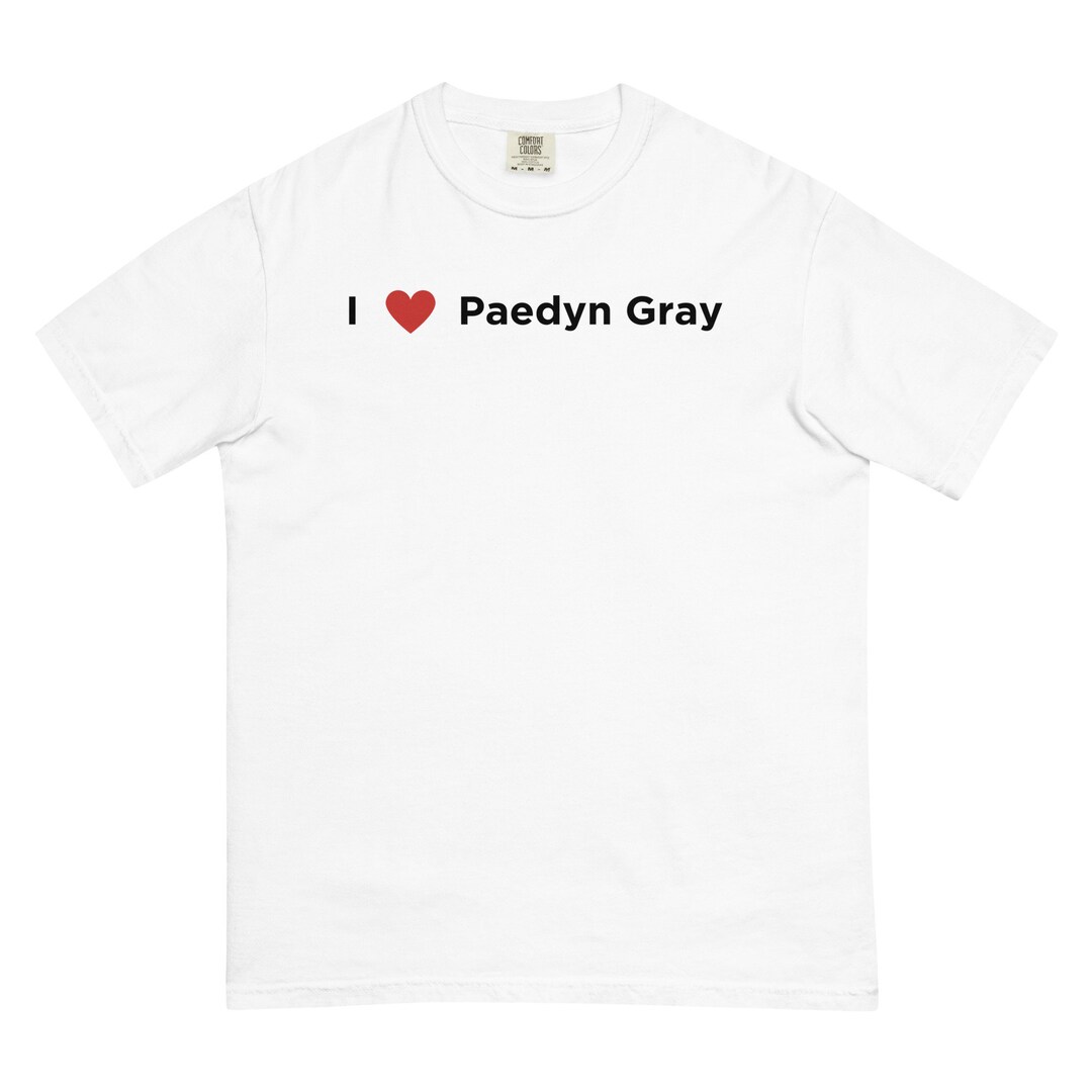 I Love Paedyn Gray Tee - Etsy