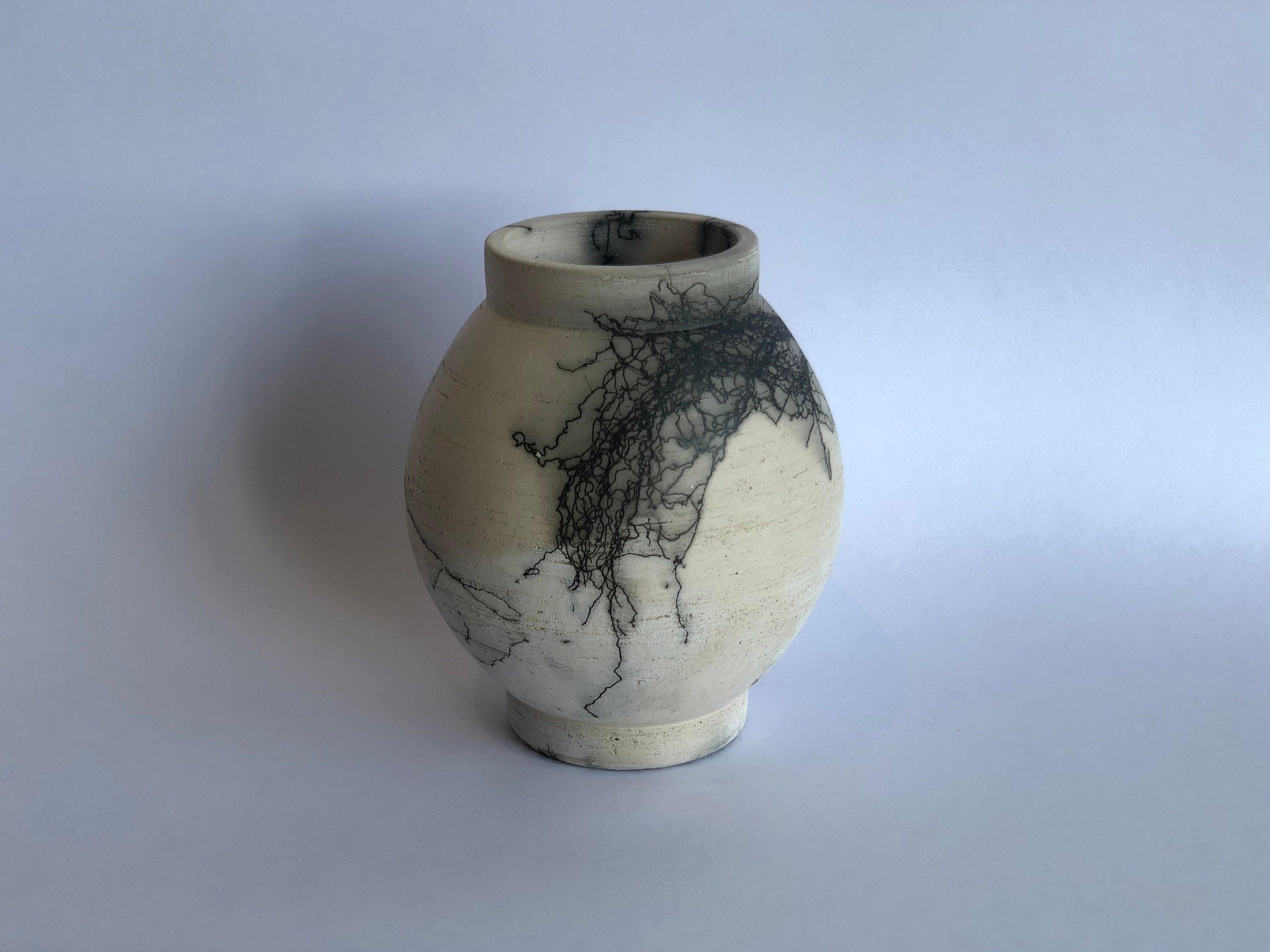 Ceramic Raku Moon Jar Vase Pottery Gift Idea - Etsy