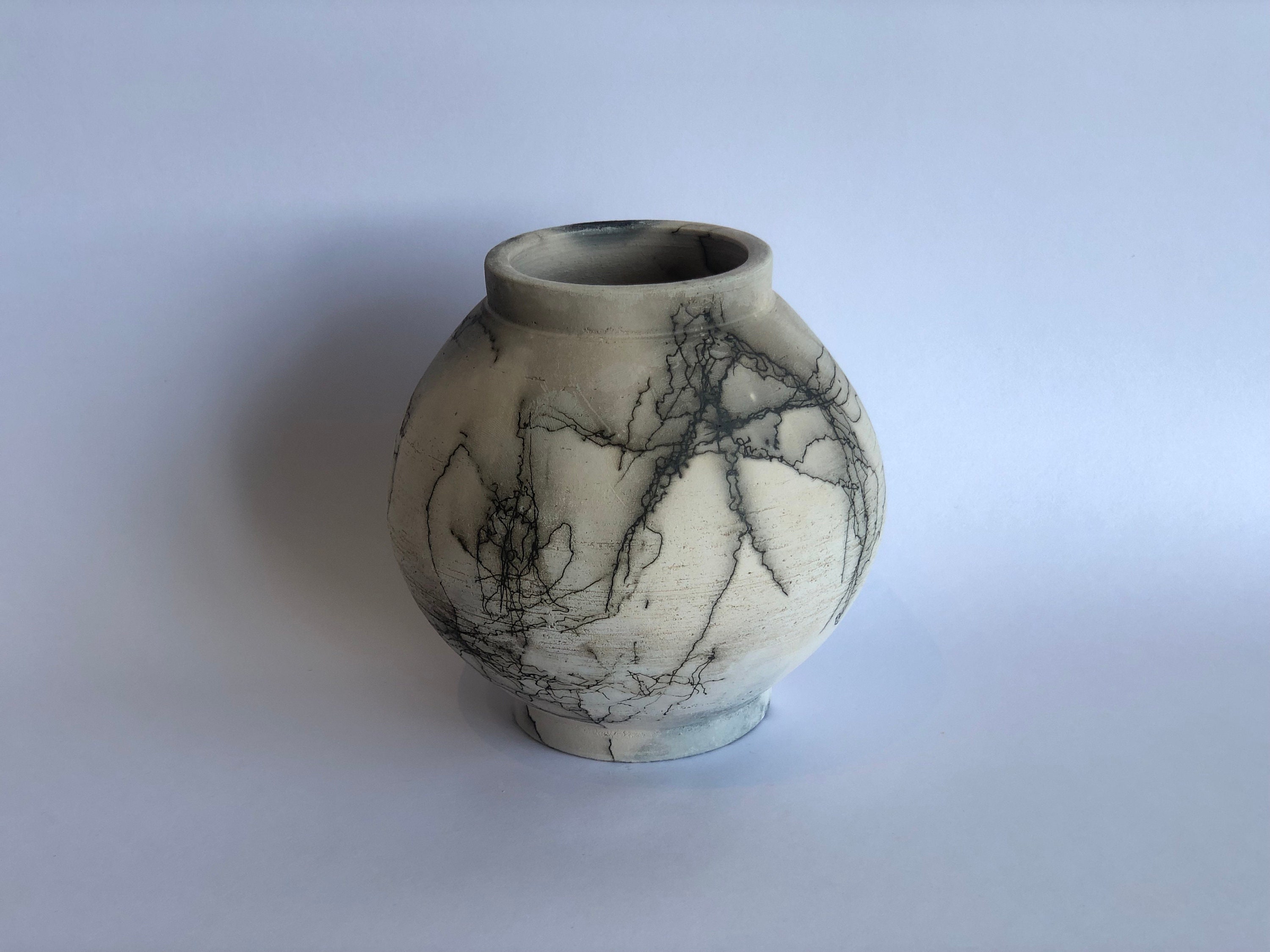 Ceramic Raku Moon Jar Vase Pottery Gift Idea - Etsy