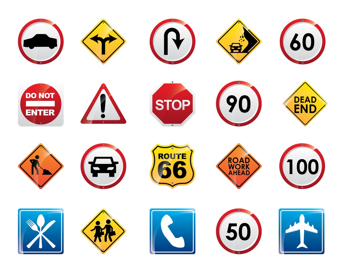 Road Sign Clipart Traffic Signs Svg Bundle Traffic Signs Road - Etsy Canada Road Sign Clipart Traffic Signs Svg Bundle Traffic Signs Road - Etsy Canada