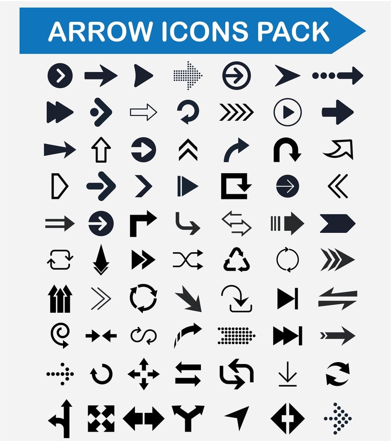 Arrows Icons Arrow Svg Bundle Arrows Illustrations Arrows SVG Arrows ...