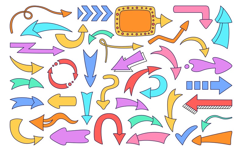 Arrows Icons Arrow Svg Bundle Arrows Illustrations Arrows Svg Arrows ...