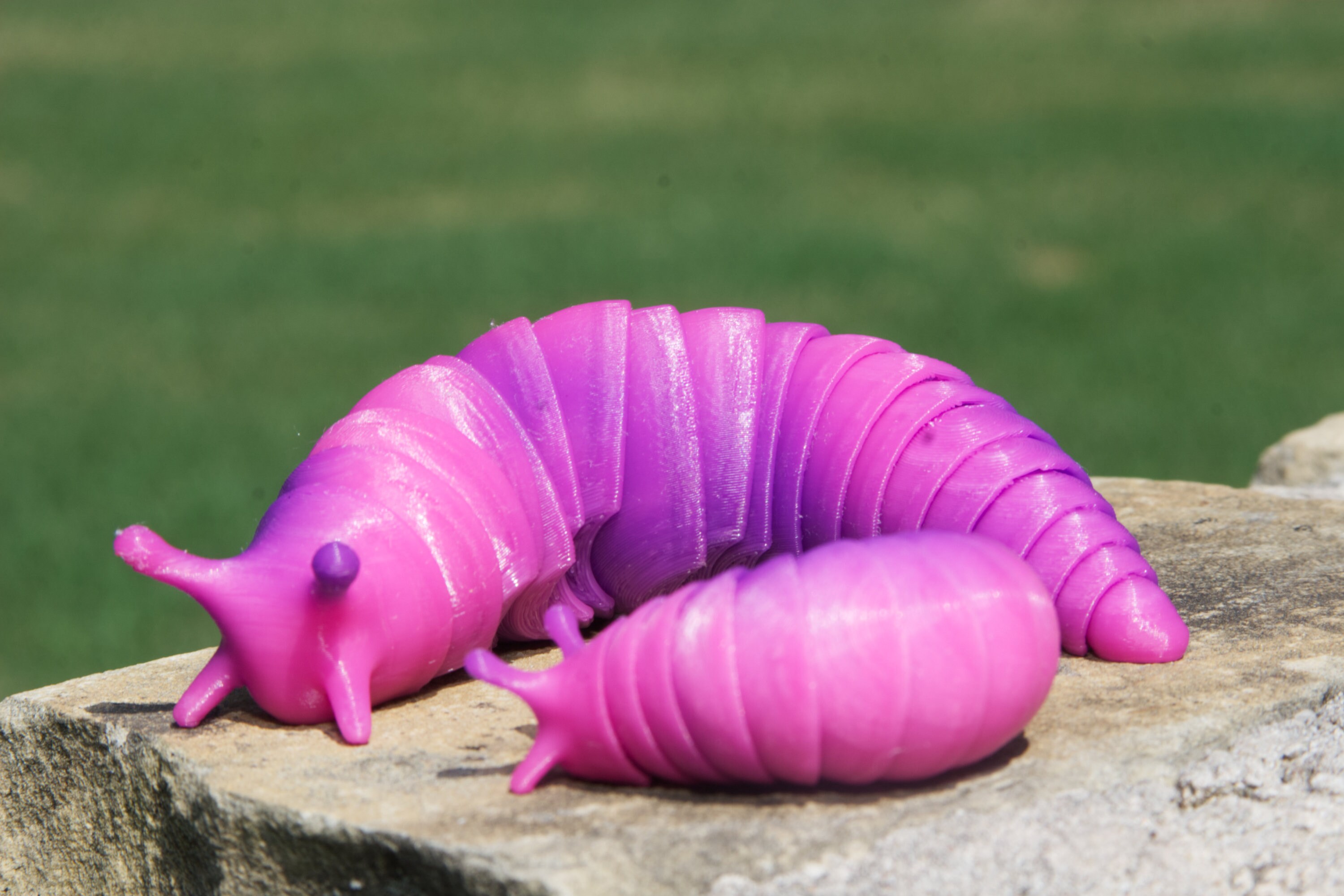 Purple Color Changing Articulated Slug 3D Printed Small | Etsy