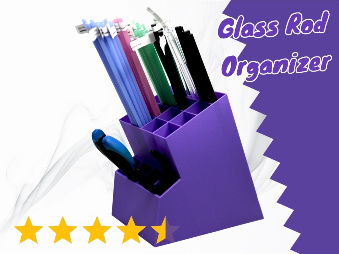 Lampworking Glass Rod Holder - 4x4 Cubbies (30x30mm Each) - Etsy