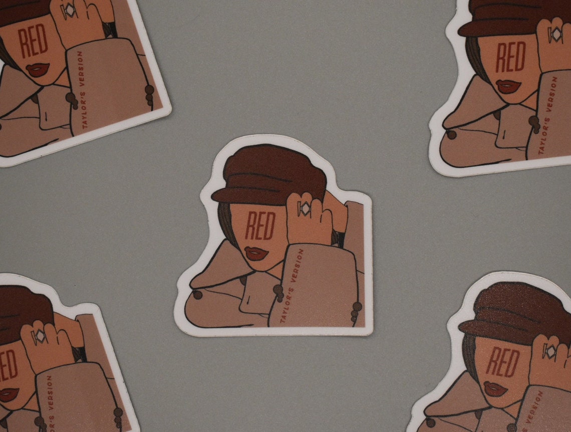 Red Taylor's Version Vinyl Sticker Taylor Swift Sticker - Etsy