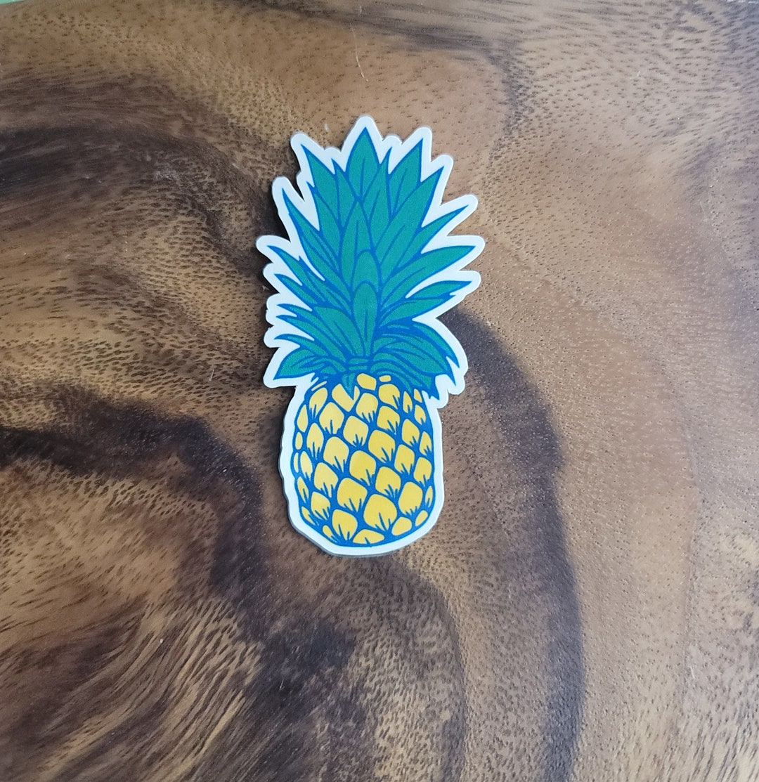 Pineapple Sticker, Tropical Fruit Sticker, Fruit Lover, Pineapple Decal ...