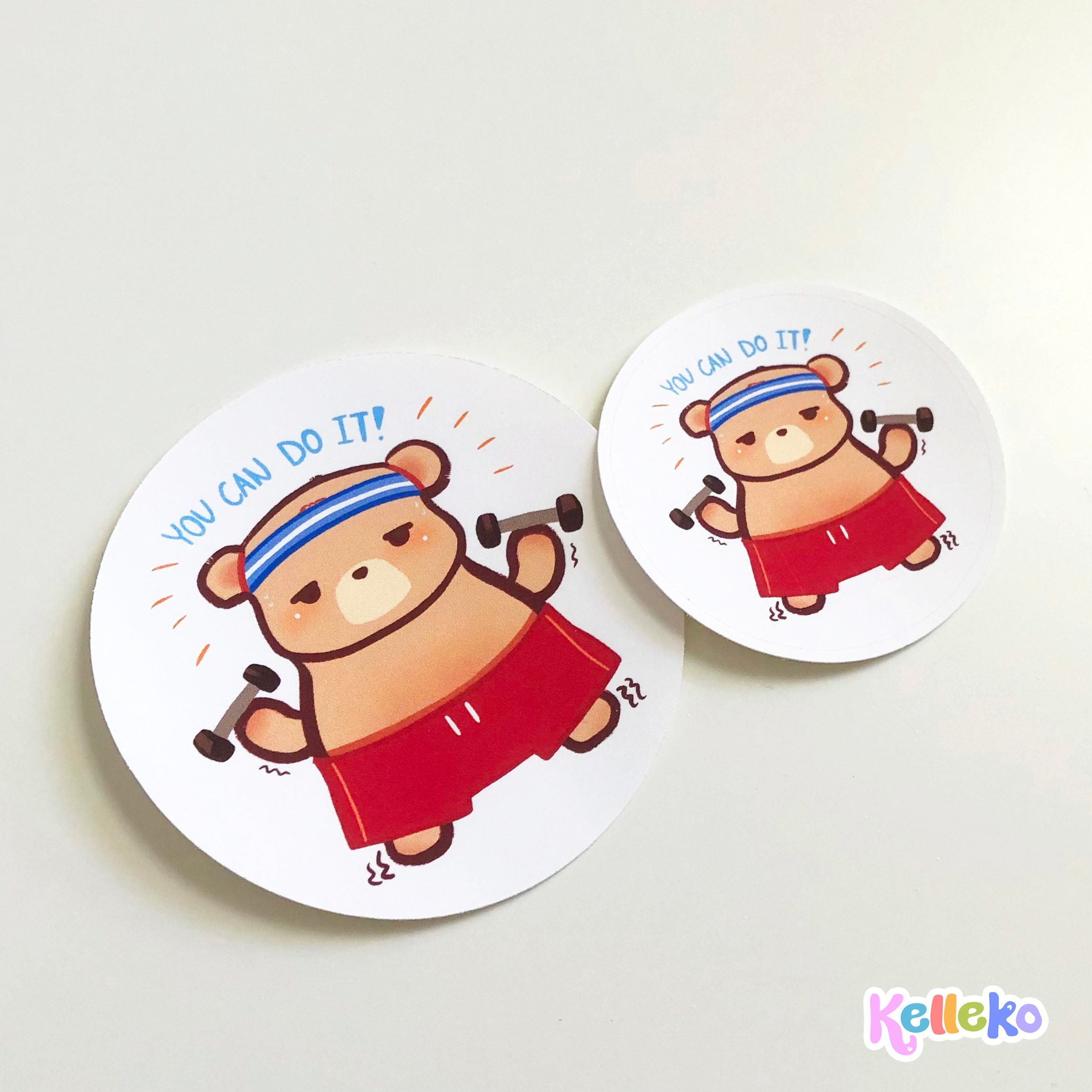 Cute Motivational Bear Sticker Inspiring Quote - Etsy