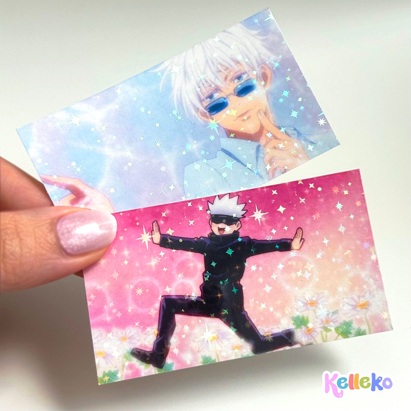 Gojo Funny Stickers HOLOGRAPHIC Set Anime Meme, JJK, Sorcerer, Satoru ...