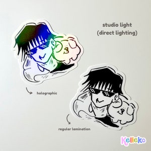 Toji Thug Life Glasses Sticker HOLOGRAPHIC - JJK, Anime Sorcerer ...