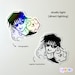 Toji Thug Life Glasses Sticker HOLOGRAPHIC JJK, Anime Sorcerer, Satoru ...