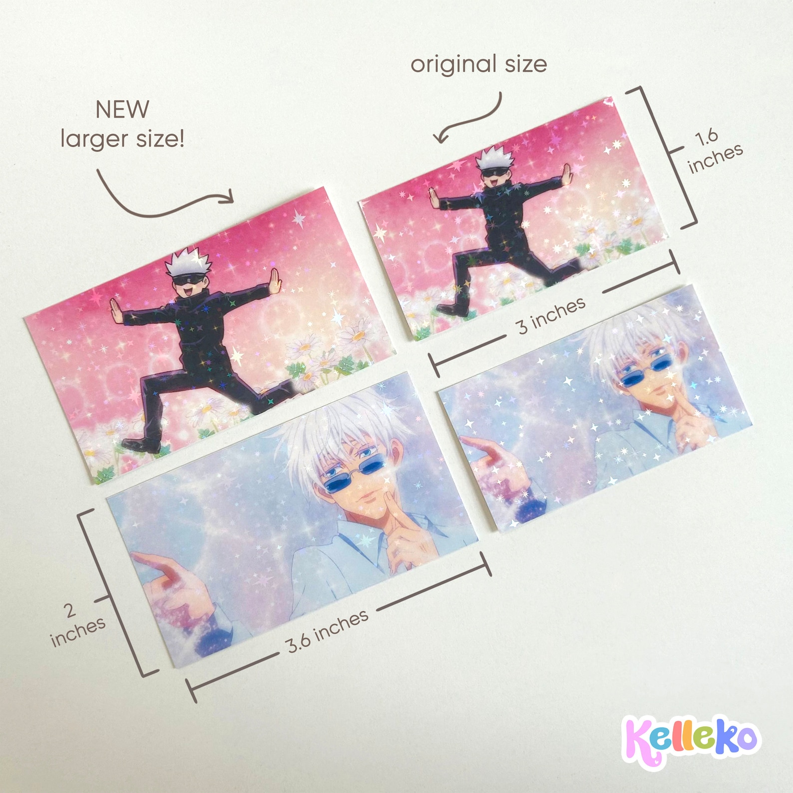Gojo Funny Stickers HOLOGRAPHIC Set Anime Meme, JJK, Sorcerer, Satoru ...
