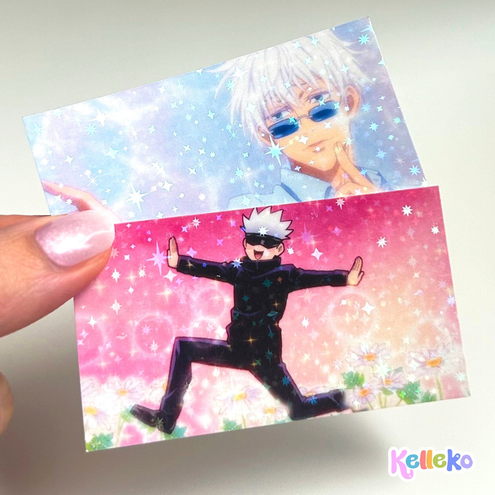 Gojo Funny Stickers HOLOGRAPHIC Set Anime Meme, JJK, Sorcerer, Satoru ...