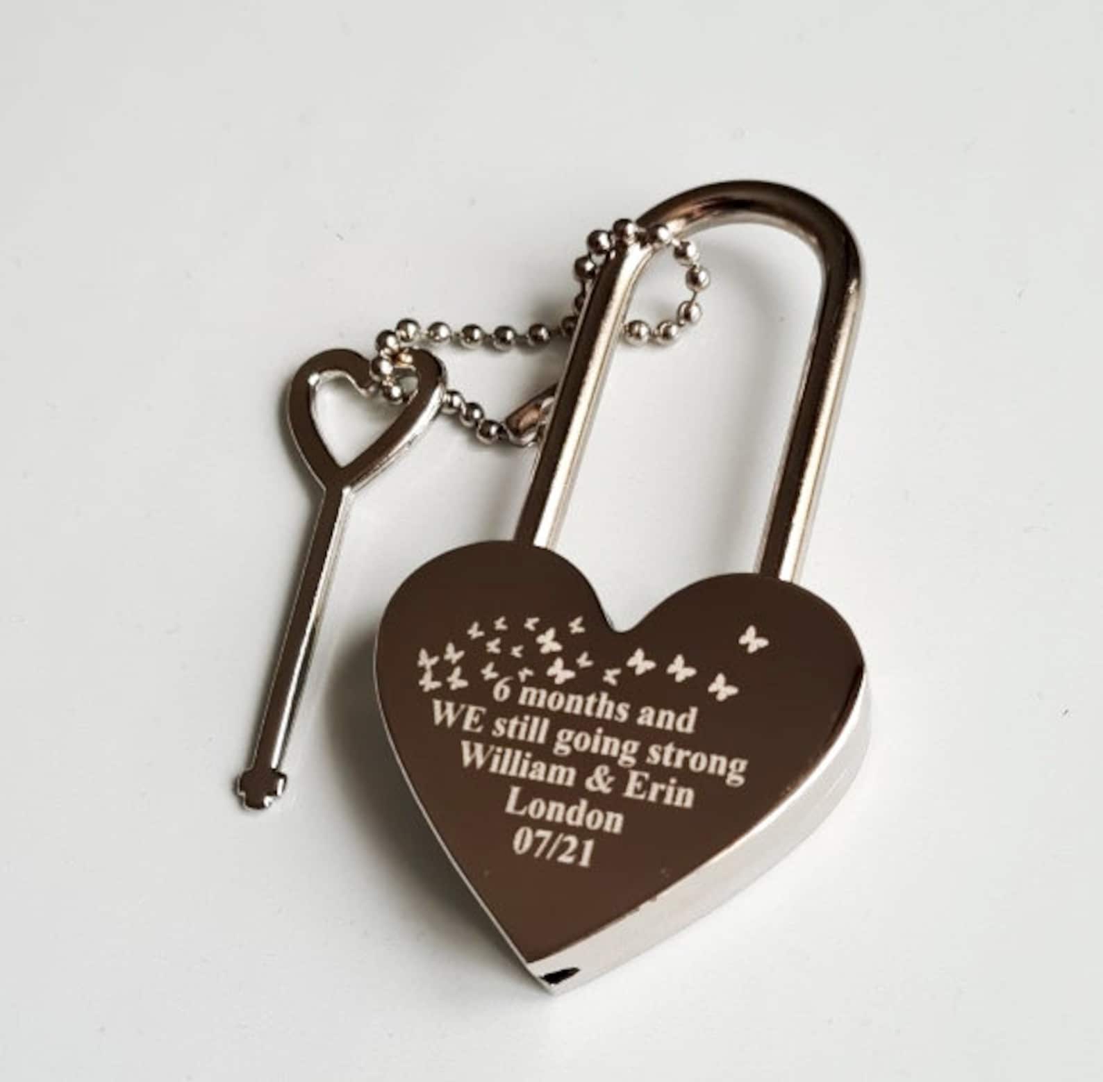 Personalised Padlock With Photo Printing & Engraved Lock/love Lock ...