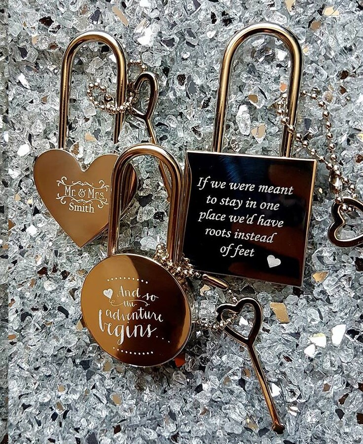 Personalised Padlock With Photo Printing & Engraved Lock/love Lock ...