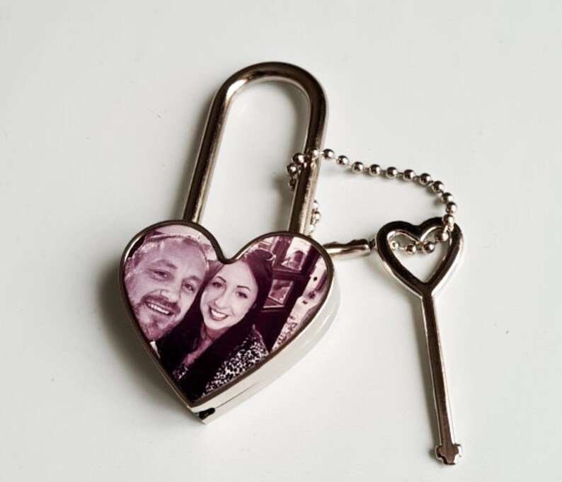 Personalised Padlock With Photo Printing & Engraved Lock/love Lock ...