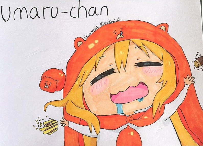 Umuru-chan - Manga Illustration Drawing - Etsy