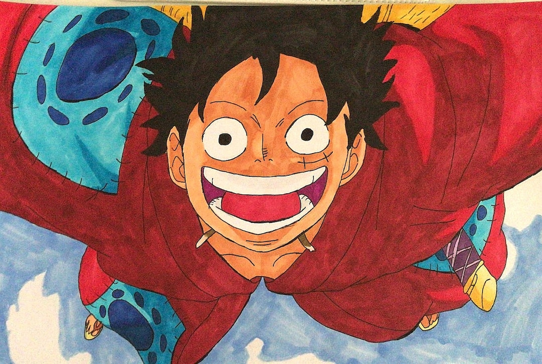 Luffy / Monkey D. Luffy Anime One Piece Illustration - Etsy