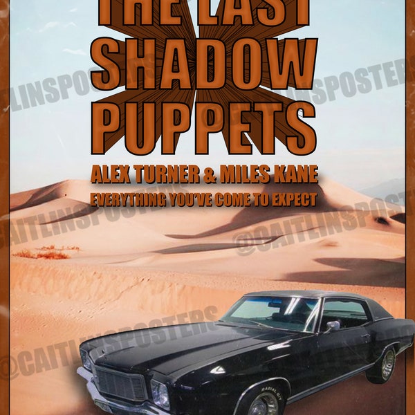 The Last Shadow Puppets Poster - Etsy