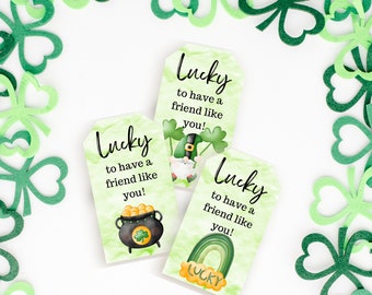 Printable St. Patrick's Day Gift Tags, St. Patrick's Day Cards for Kids ...