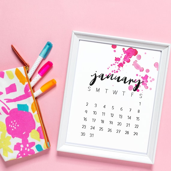 2022 PRINTABLE Calendar 2022 Wall Calendar Printable PDF - Etsy