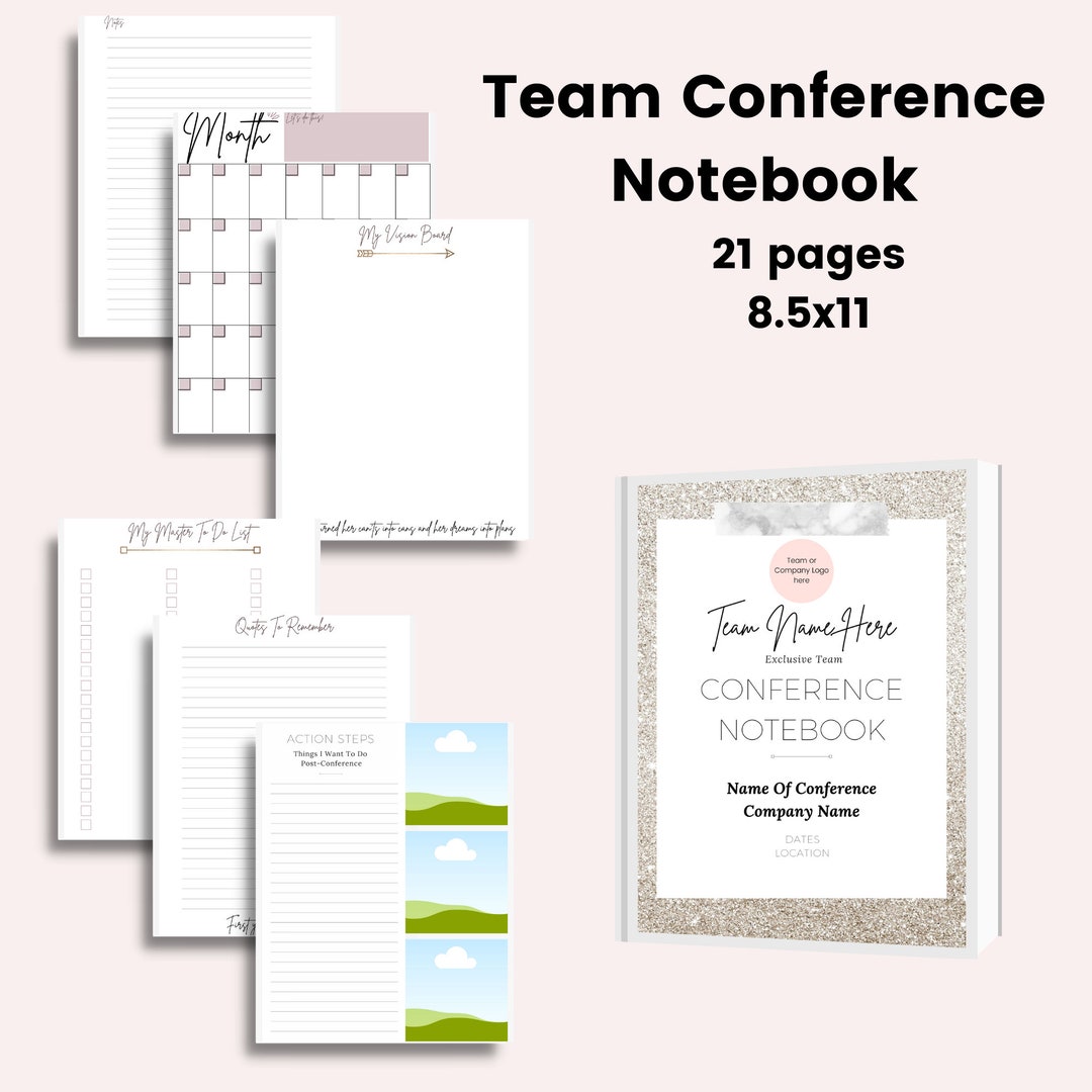 Team Conference Notebook Direct Sales Planner Note-taking Organizer ...