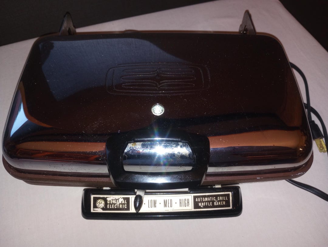 Vintage GE Waffle Maker and Grill - Etsy