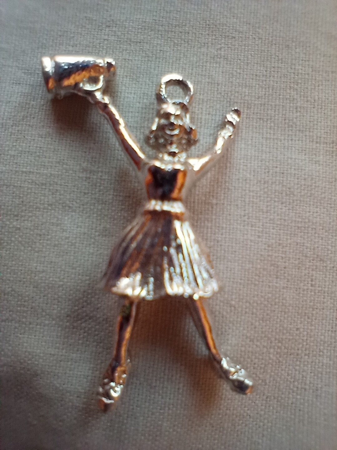 Vintage Cheerleader Charm - Etsy