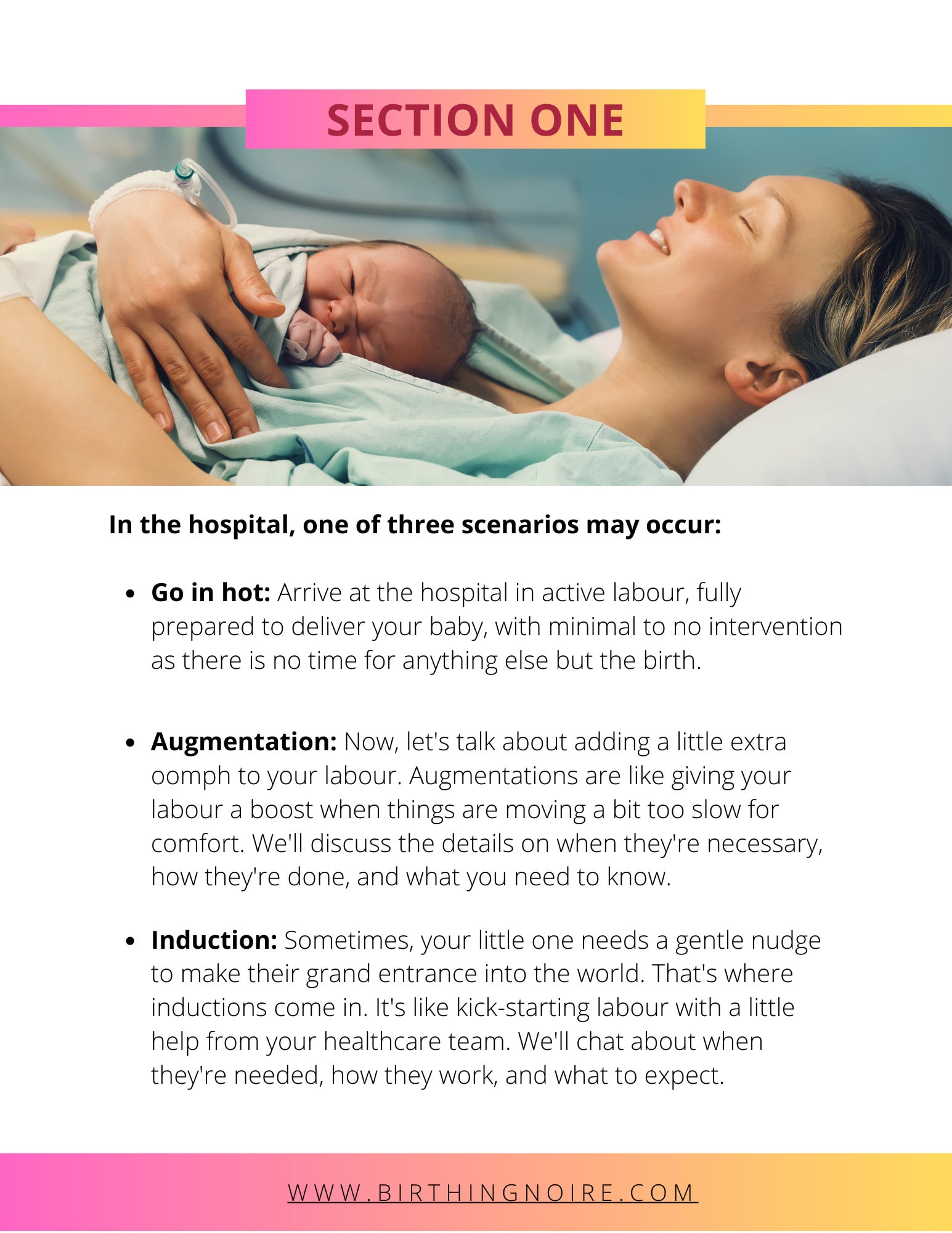 Hospital Birth | E-book| Digital Download | Understanding Inductions ...