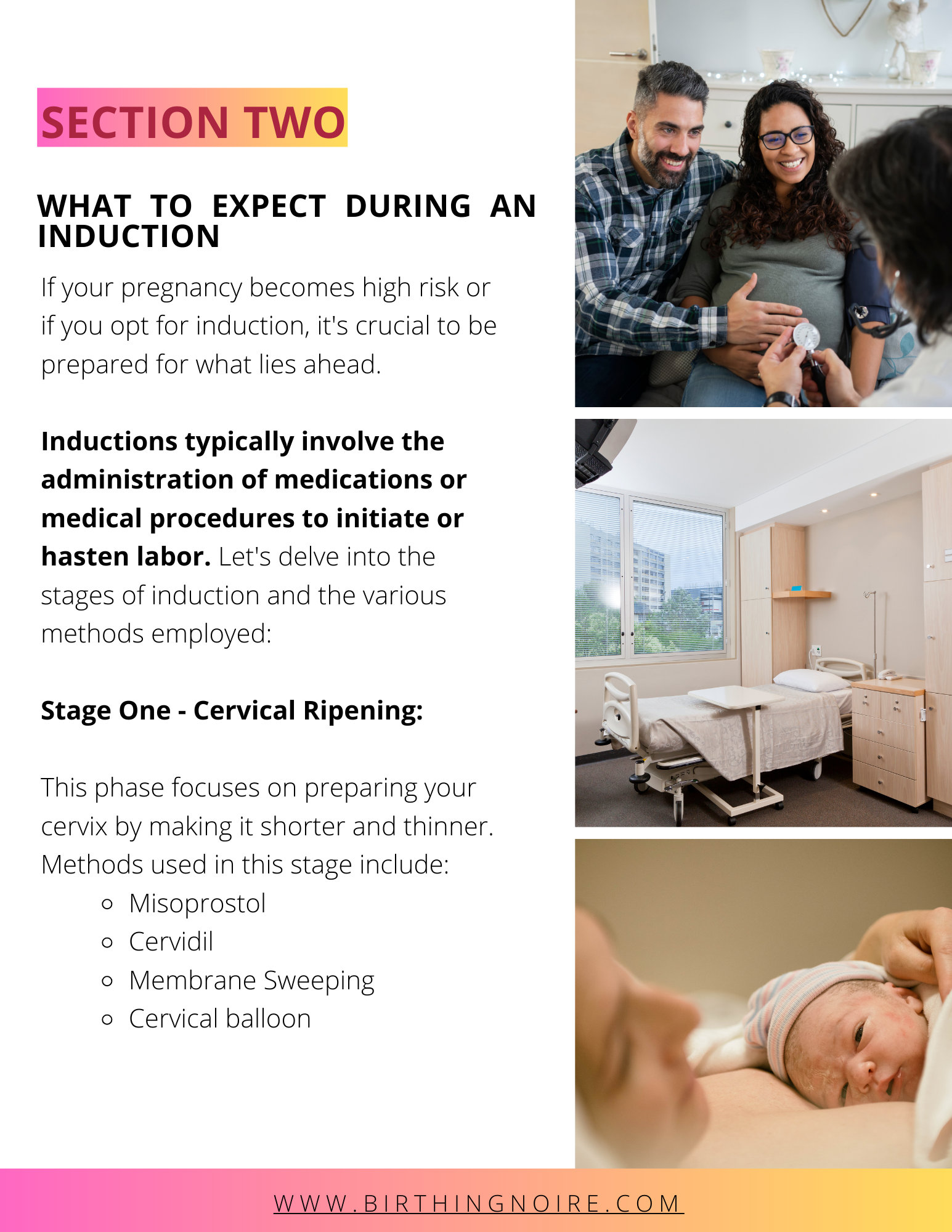 Hospital Birth | E-book| Digital Download | Understanding Inductions ...