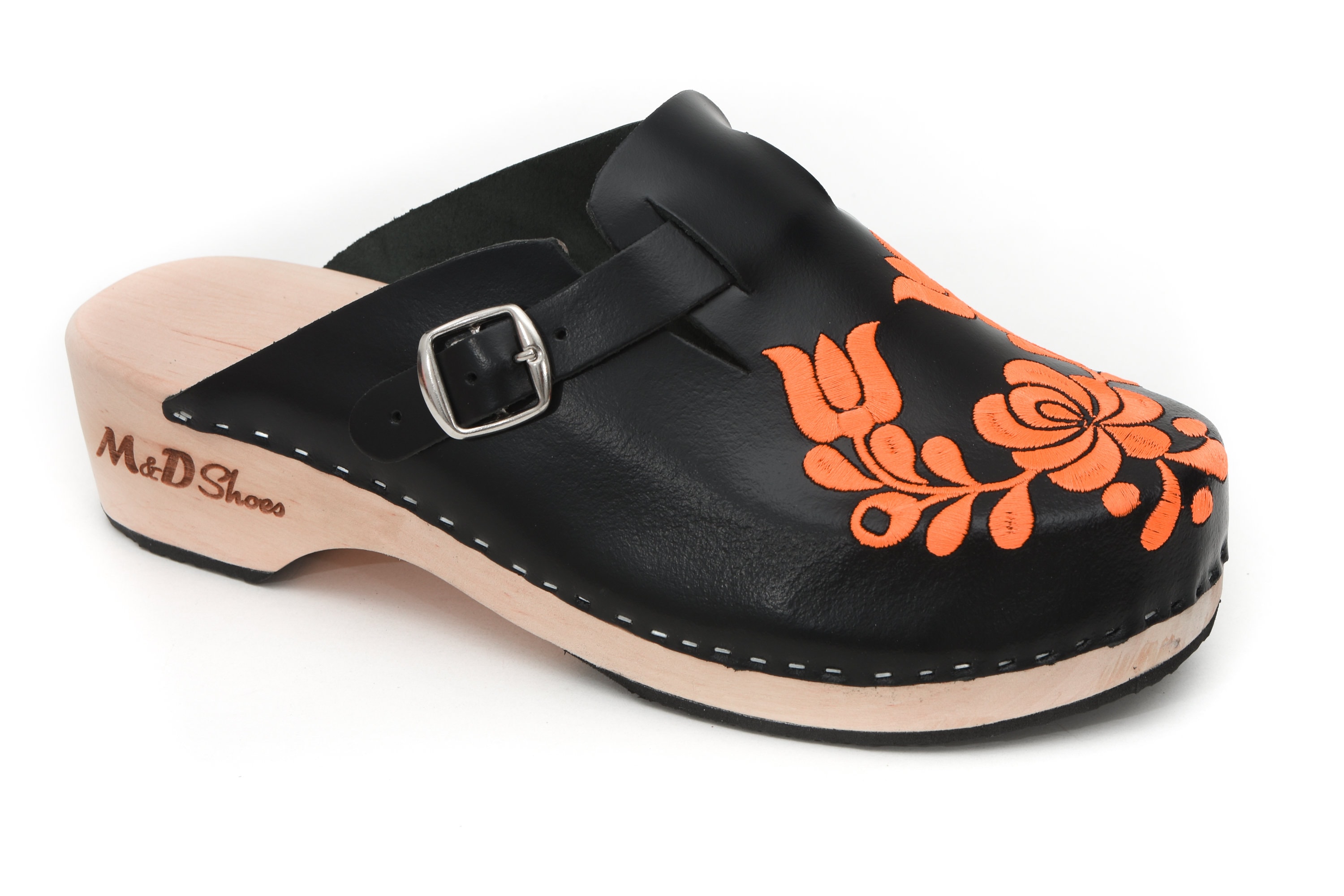 Embroidered Leather Clogs for Men Slippers Handmade - Etsy UK