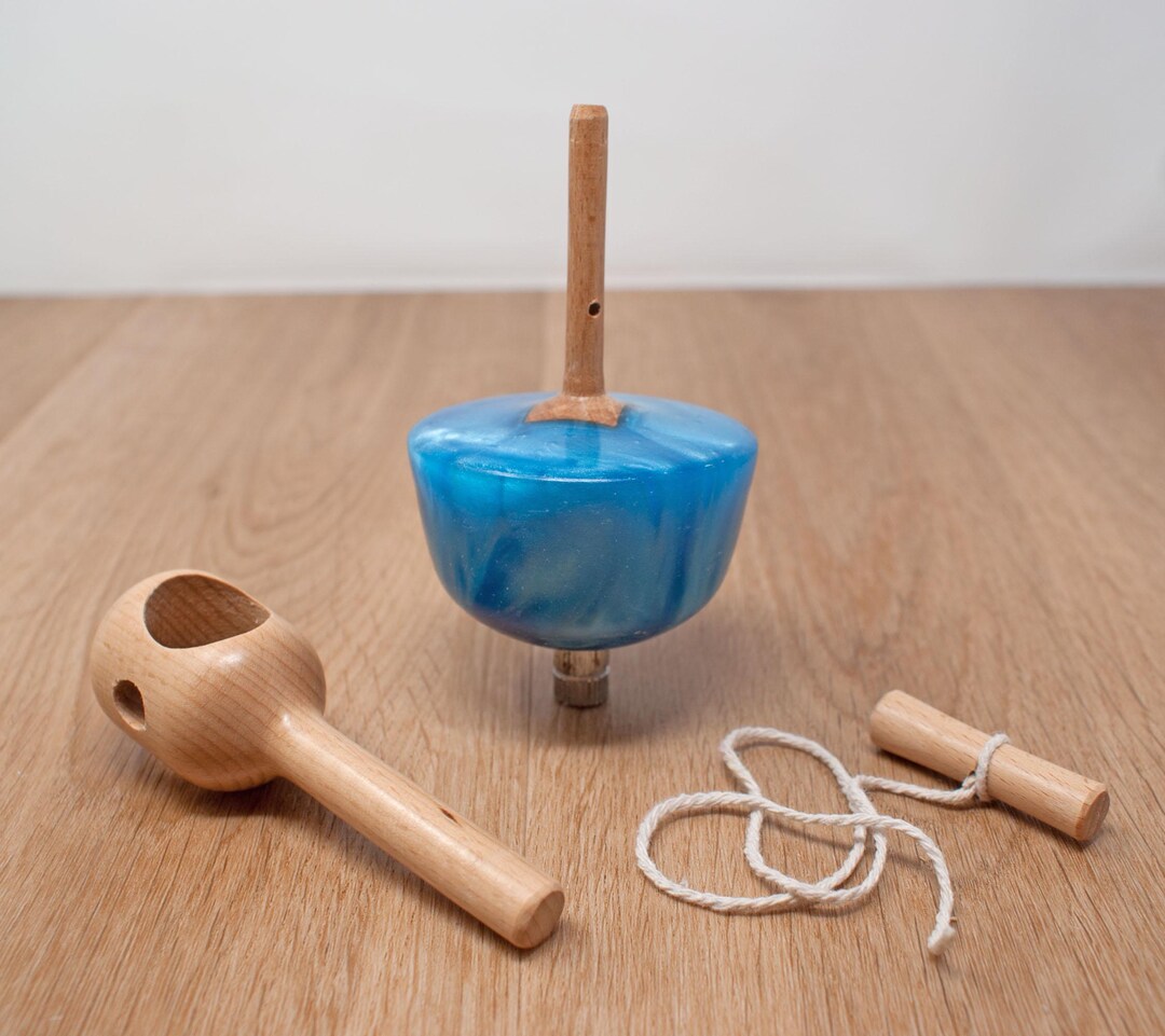 450 Resin Spinning Top Blue - Etsy