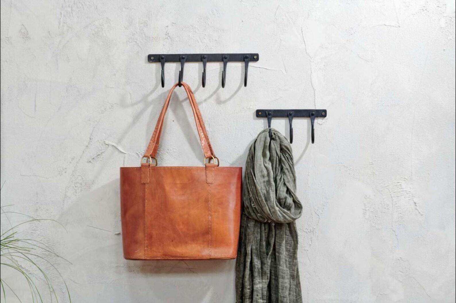 Vintage Style Hand Forged Iron Hook Rack Coat Hat Hooks - Etsy