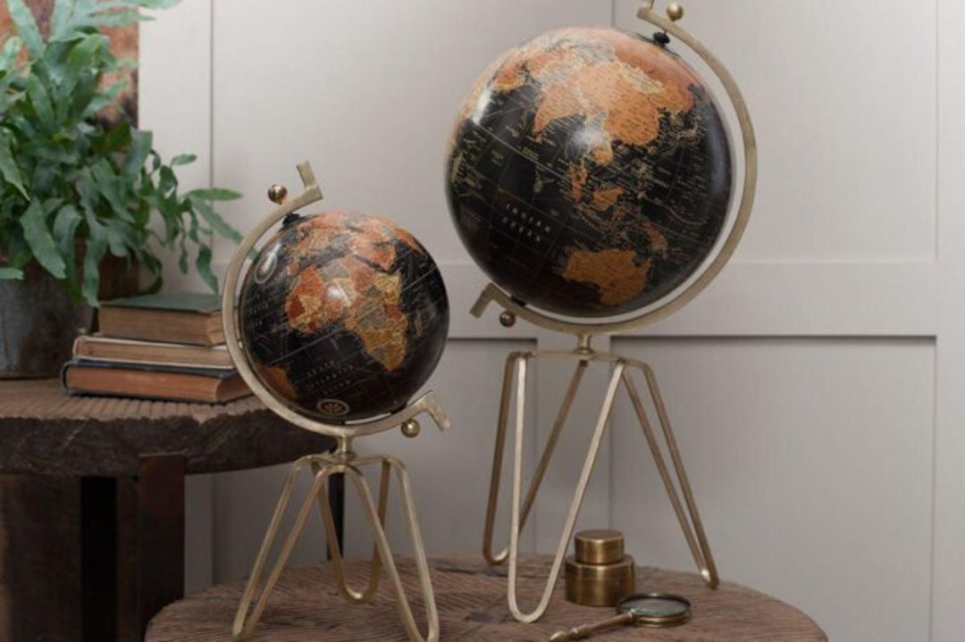Decorative World Globe Home Office Decor Rotating Standing Globe World