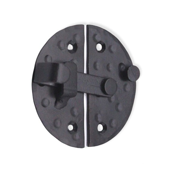 Round Shaped Wrought Iron Cupboard Cabinet Door Latch Hammered - Etsy